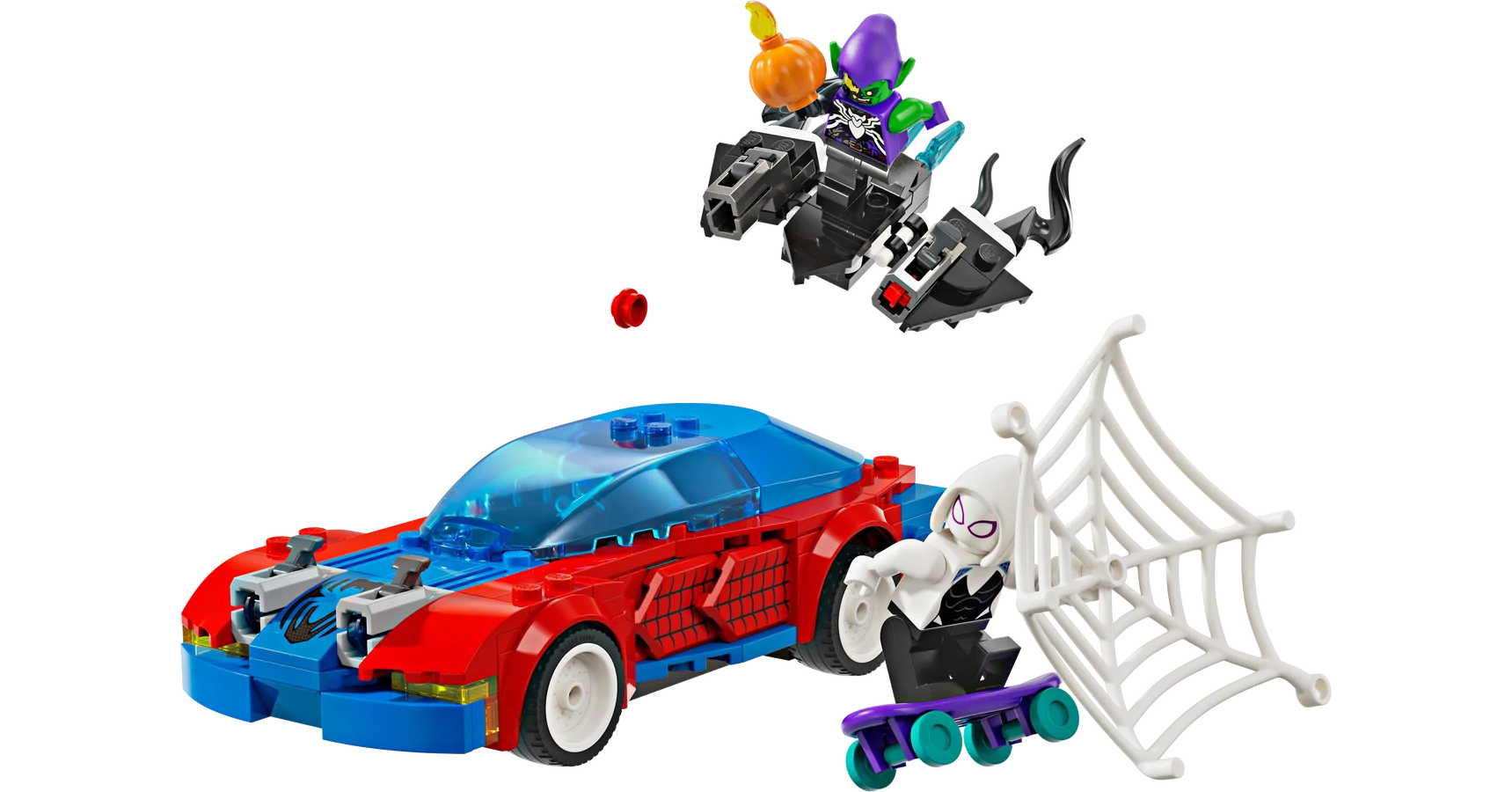LEGO® MARVEL - Pókember versenyautó és Venomizált Zöld Manó ...