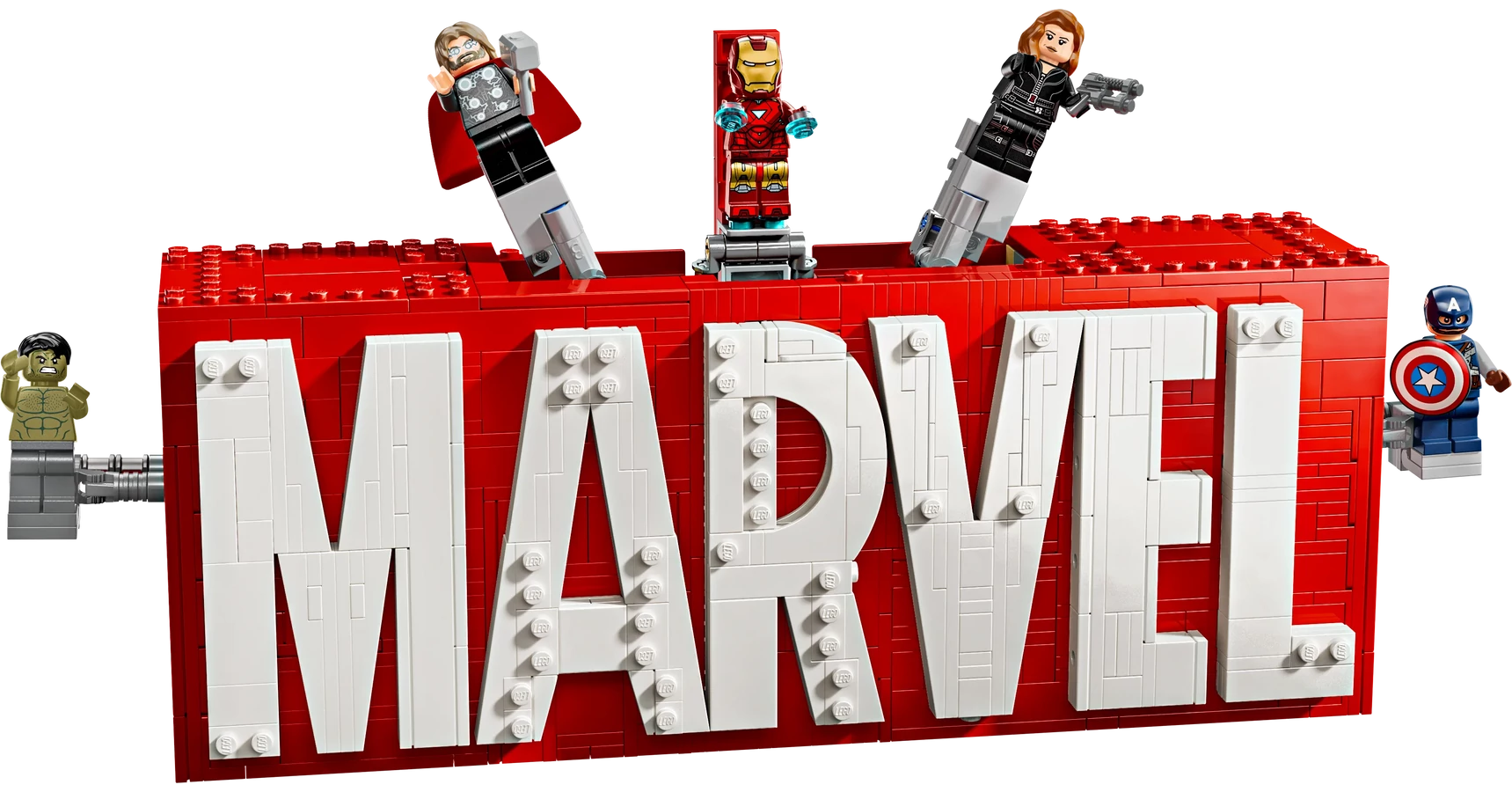 LEGO® Marvel - MARVEL logó és minifigurák - Szupiszuper.hu
